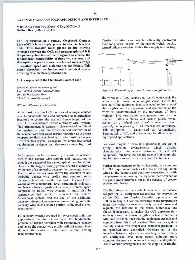 Catenary and Pantograph Design and Injterface | Download Free PDF | Building Engineering | Materials