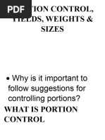 Portion Control in Baking Lessons | PDF | Cakes | Learning