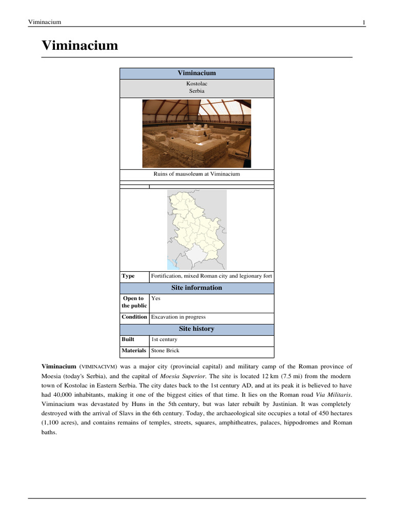 Viminacium | PDF