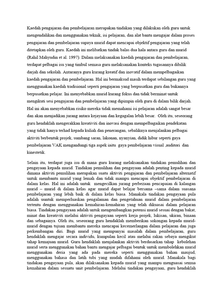 Psikologi Pendidikan Esei | PDF | Karier & Perkembangan