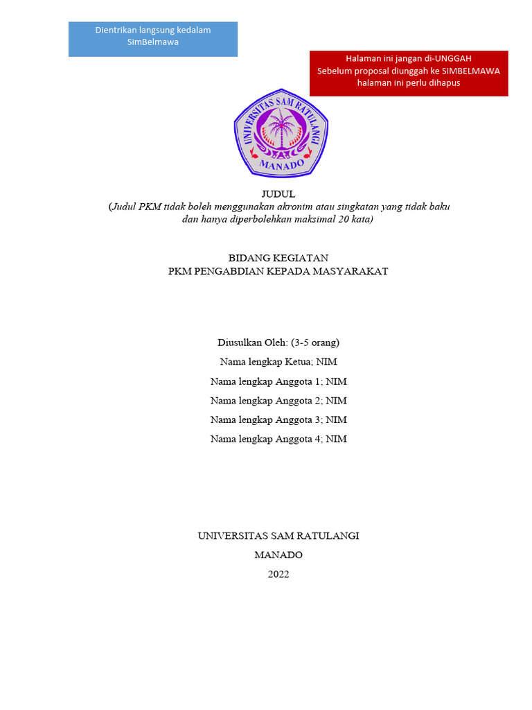4.template Proposal PKM PM | PDF