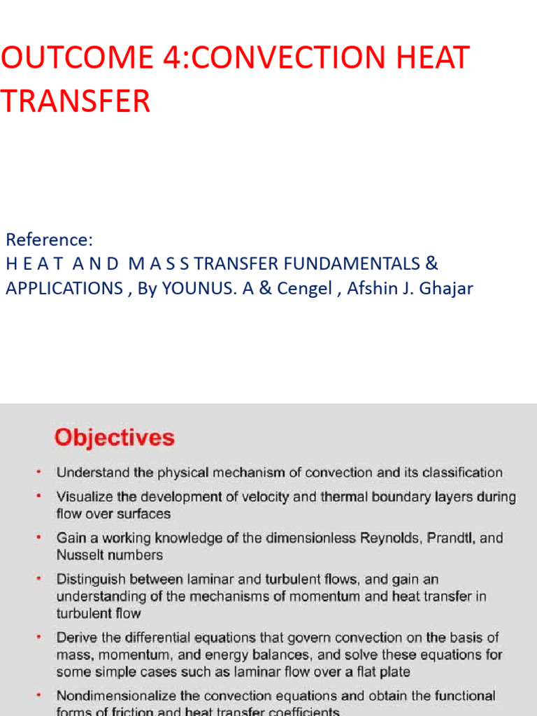 4 Convection Heat Transfer Pdf Heat Transfer Heat