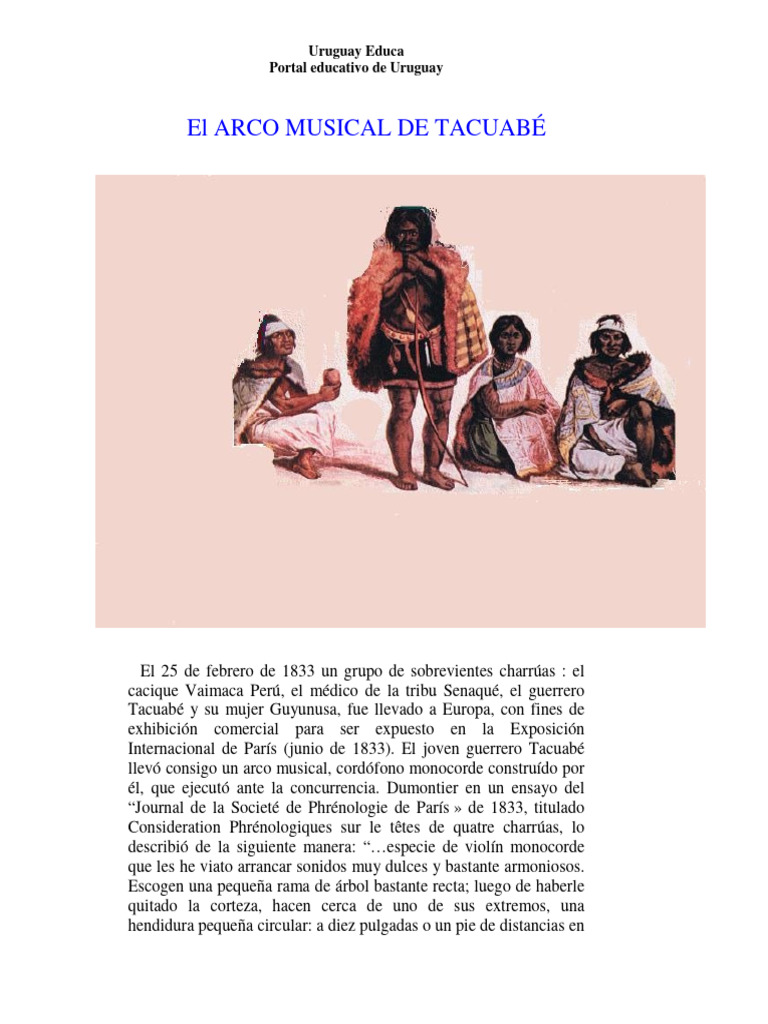 El Arco Musical de Tacuabé | PDF | Instrumentos de cuerda | Violín