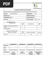 SOP For Maintenance of Desiccator - Pharmaguideline | PDF
