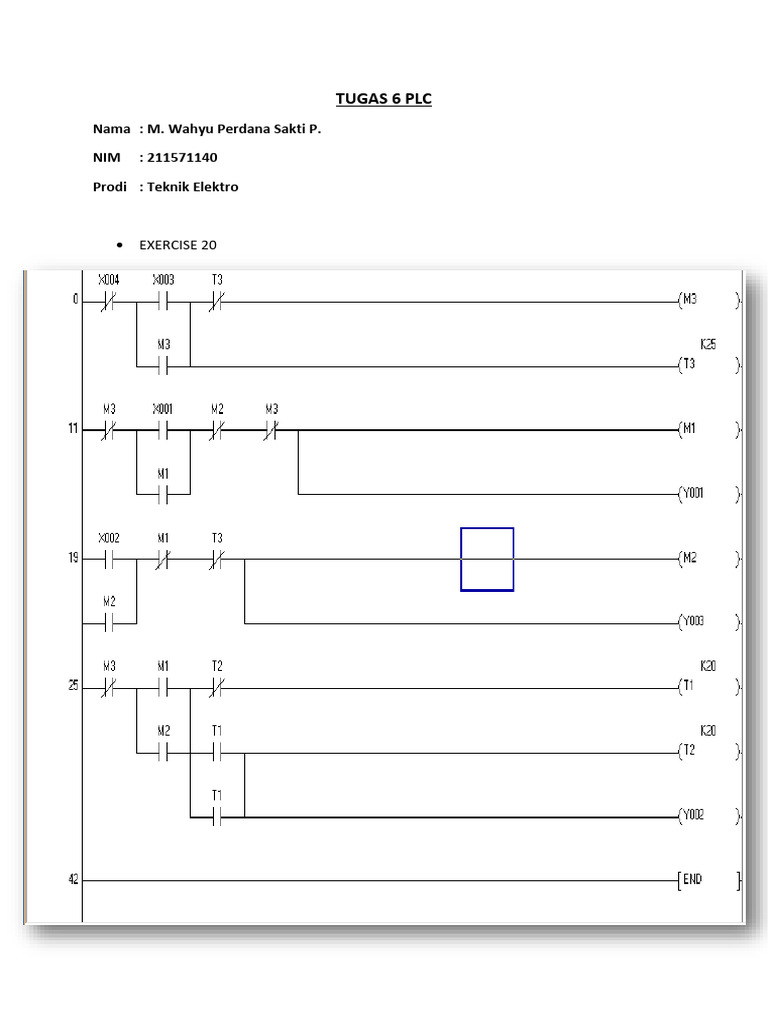 TUGAS 6 PLC_M WAHYU PERDANA SP_211571140 | PDF