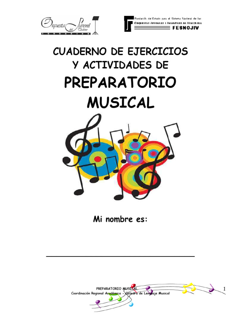 Cuaderno de Actividades Musicales | PDF | Clave | Formas musicales