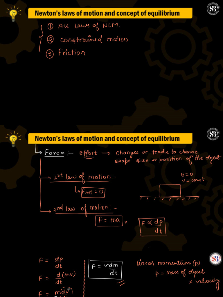 Newton Law of Motion | PDF