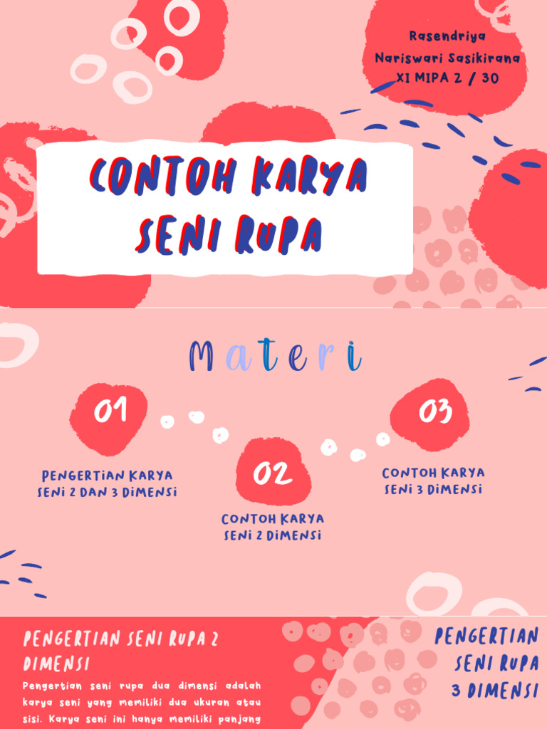 Contoh Karya Seni Rupa 2 dan 3 Dimensi | PDF