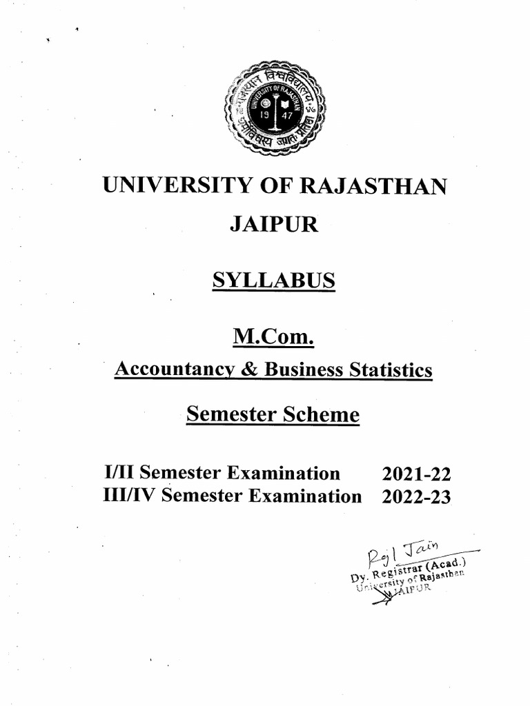 ABST (I To IV) 2021-23 | PDF