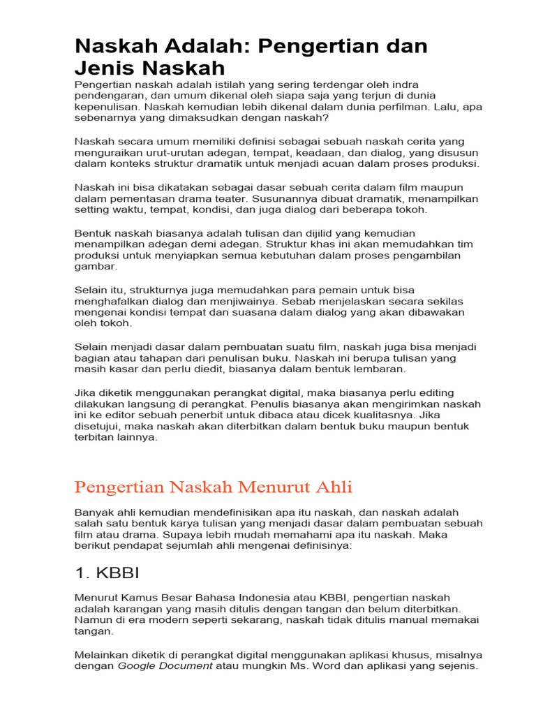 Tata Naskah | PDF
