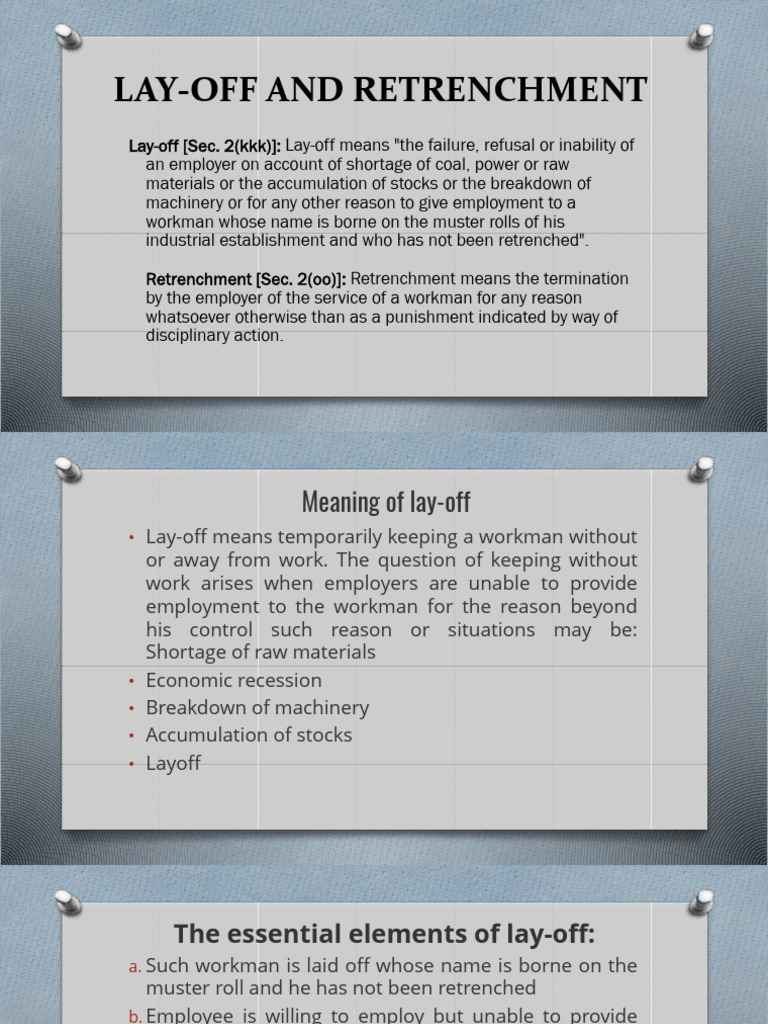 Lay-Off and Retrenchment | PDF | Layoff | Employment