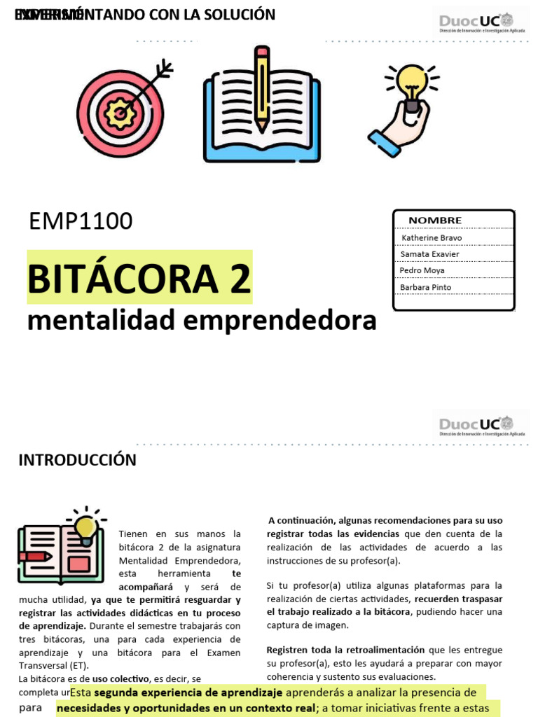 bitacora 2 final | PDF | Aprendizaje | Maestros