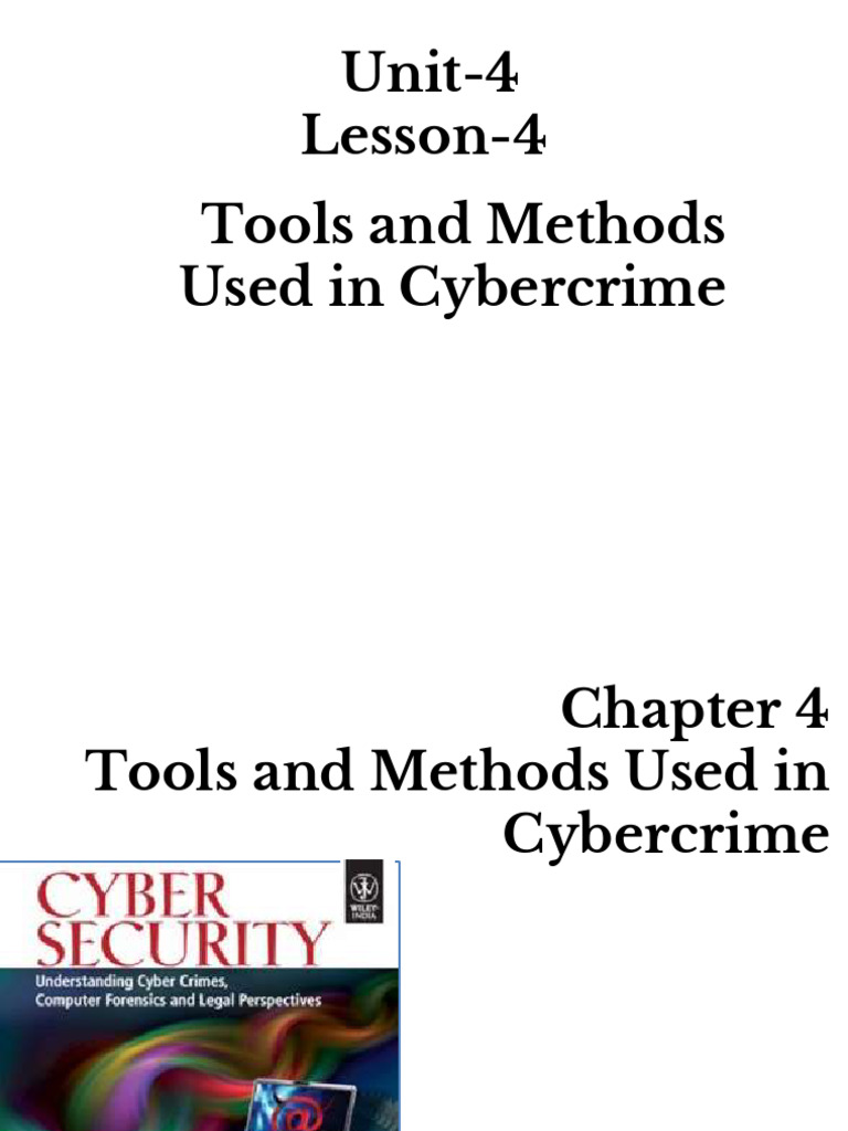 Unit-3 Lesson 4 Cyber Security | PDF | Cybercrime | Proxy Server