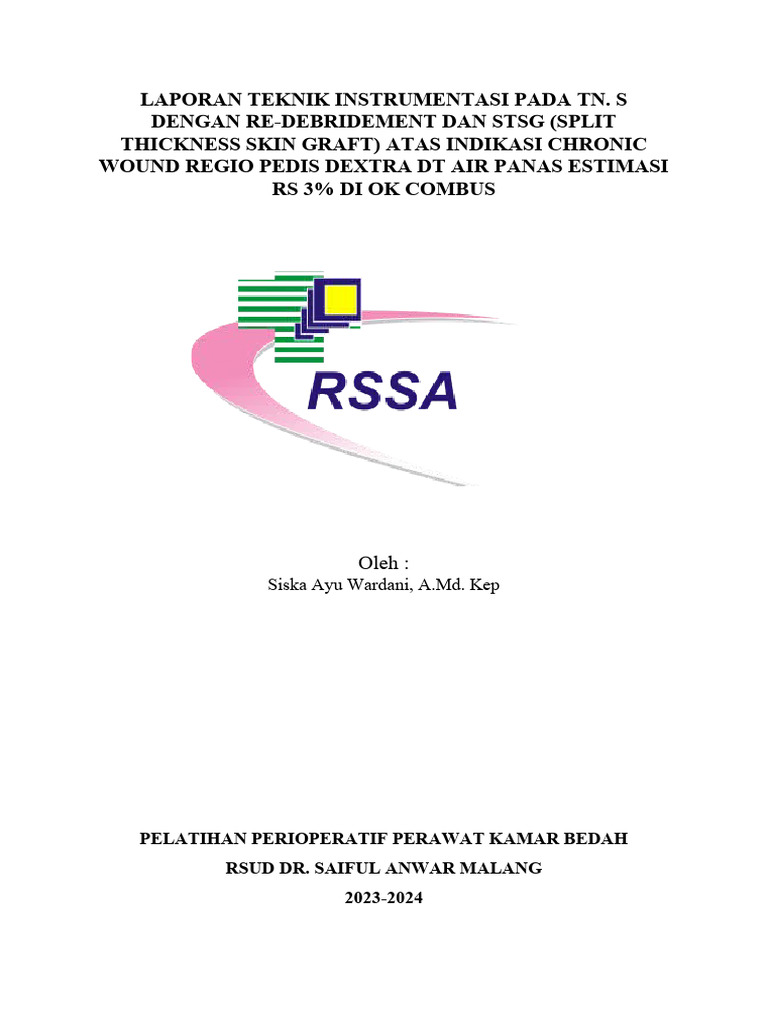 Teknik STSG untuk Luka Kronis | PDF