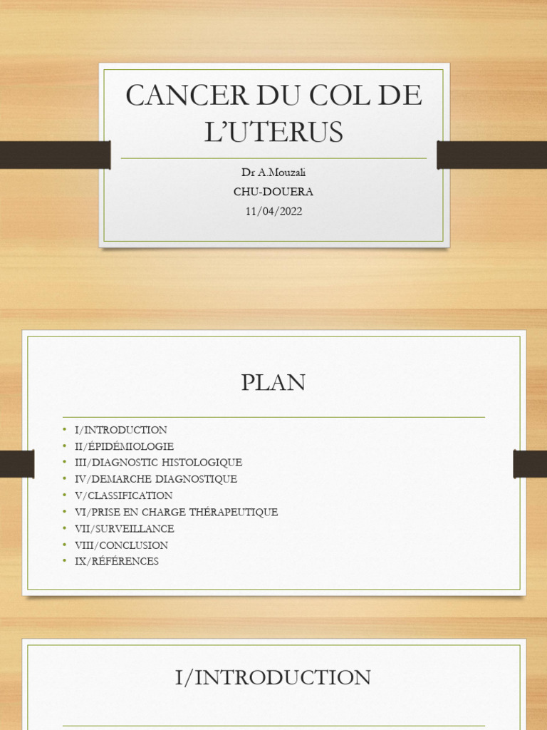 Cancer Du Col de L'uterus - R4 | PDF | Cancer du col utérin | Imagerie ...