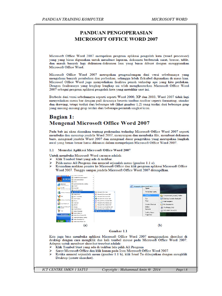 02 Materi Microsoft Word 2007 | PDF