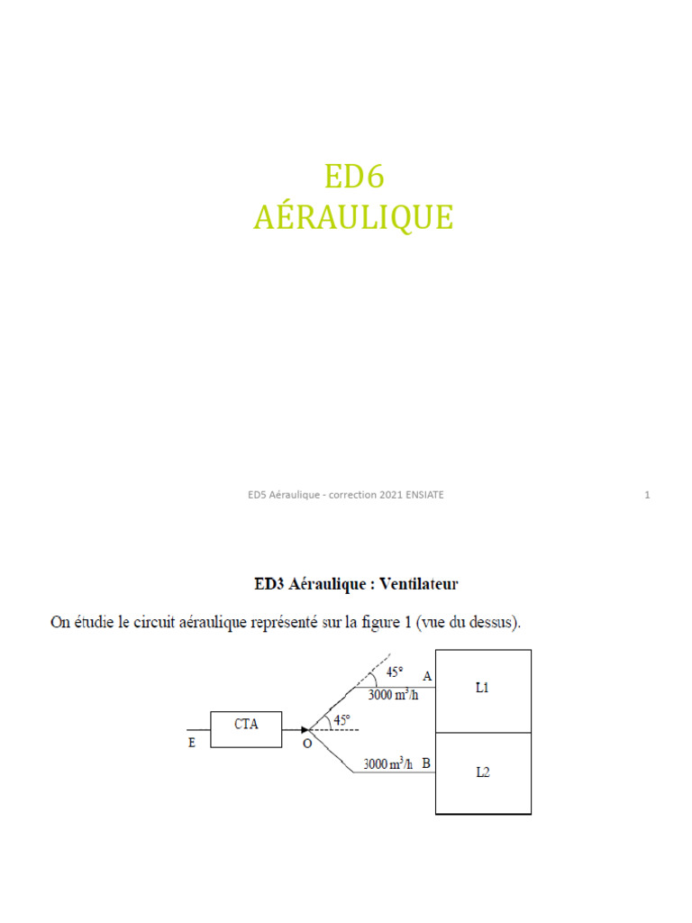 ED5 Aéraulique Ventilation | PDF
