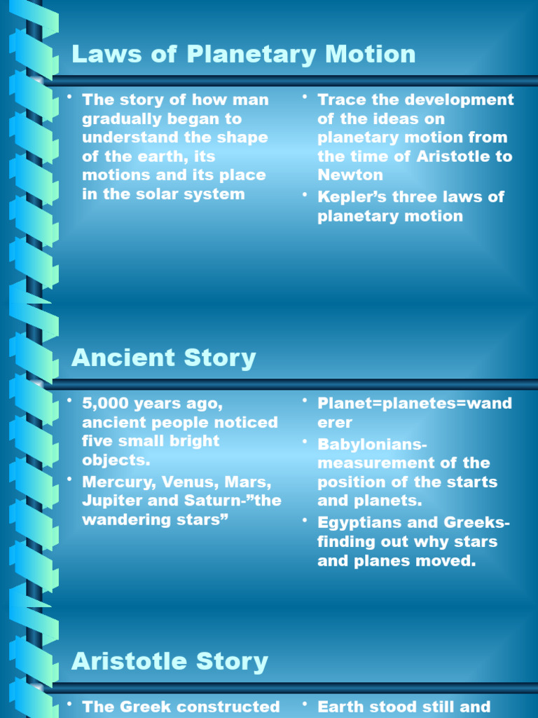 Evolution of Planetary Motion Theory | PDF | Tycho Brahe | Johannes Kepler