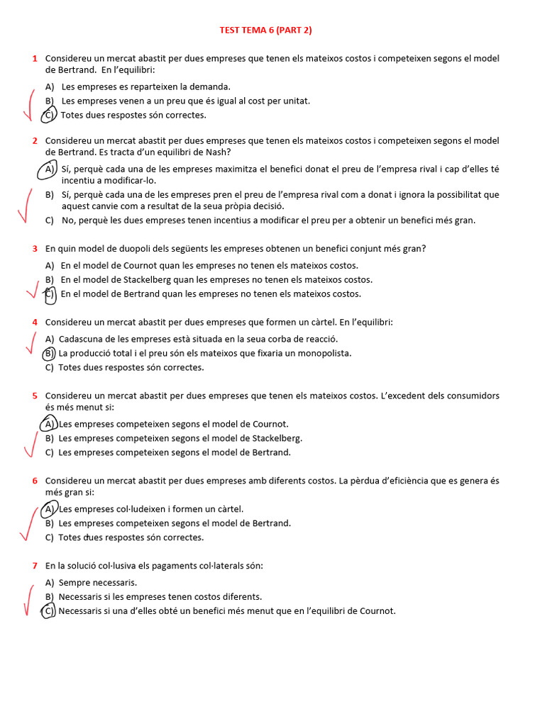 Test Tema 6 (Part 2) (Micro) | PDF