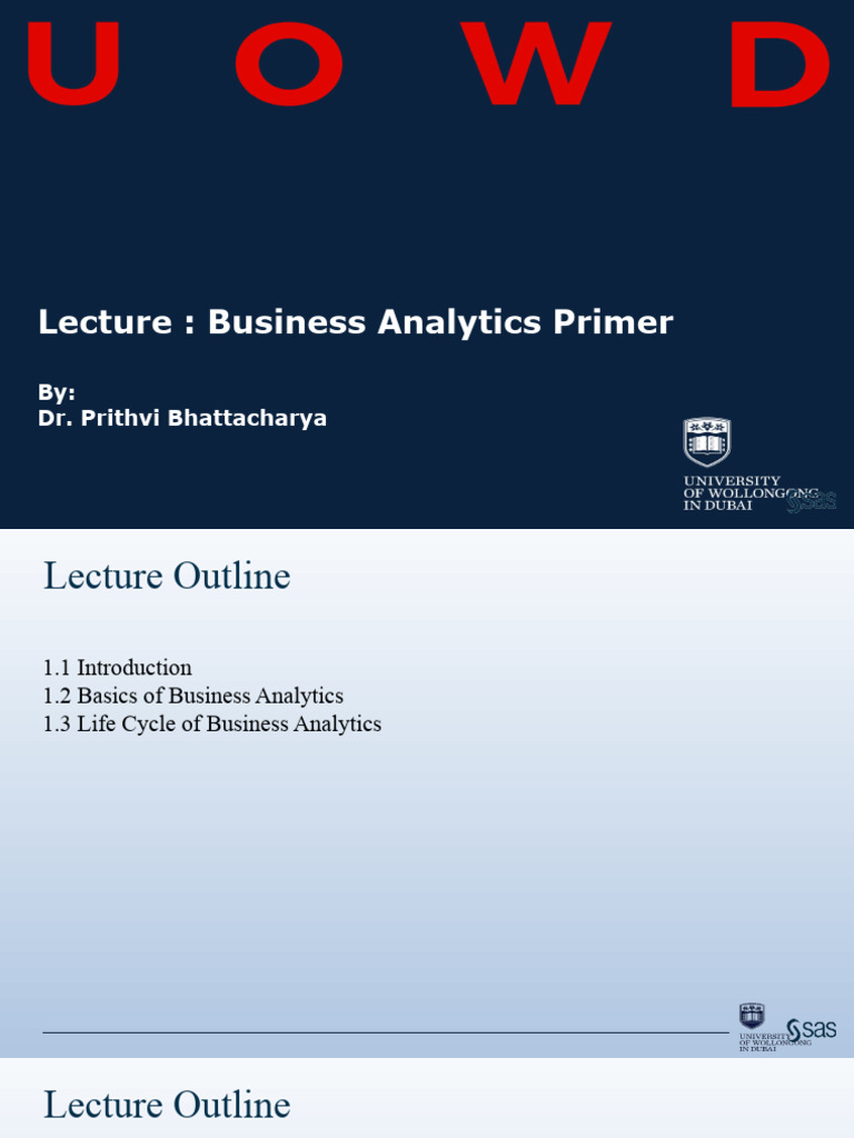 BALA202 Lecture 1 | PDF | Analytics | Artificial Intelligence