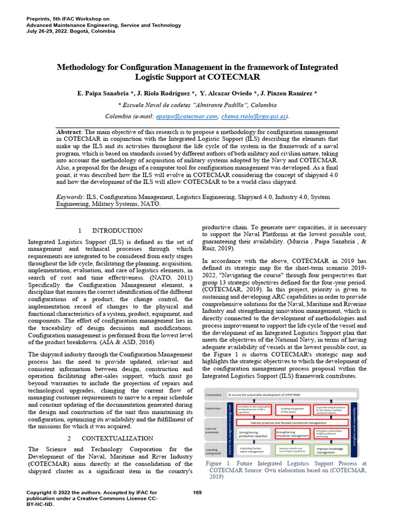 Methodology For Configuration Management In The Framework Of Integrated Pdf Product