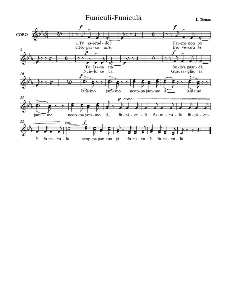 Funiculi Funicula | PDF