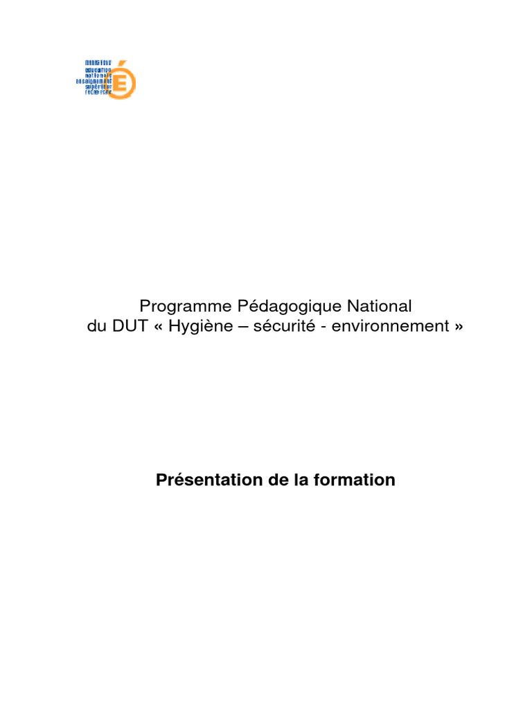 Programme Pédagogique Nationel HSE | PDF | Enseignement | Pédagogie