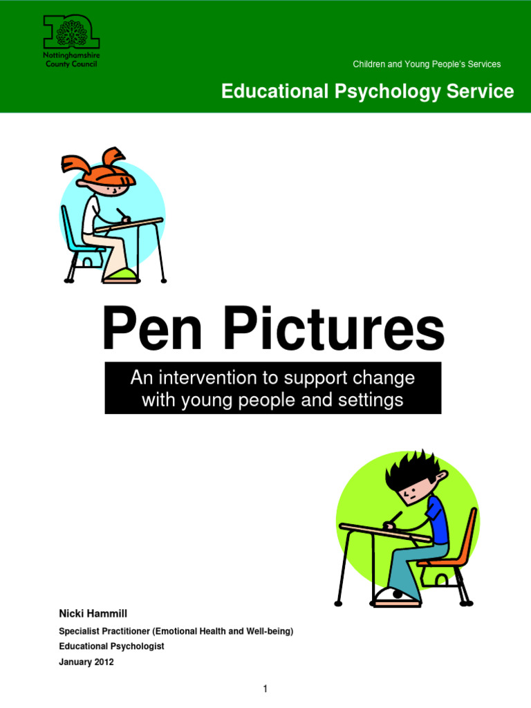 Pen Picture Guidance | PDF | Tourette Syndrome | Behavioural Sciences