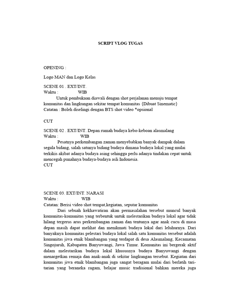 Script Film Pendek Umj | PDF | Seni