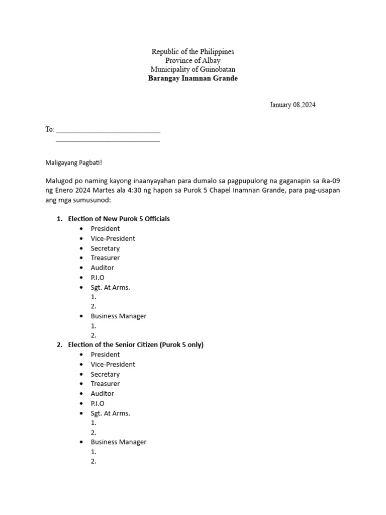 Letter Election P5 Pdf