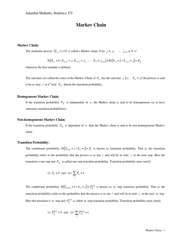 Markov Chain | PDF