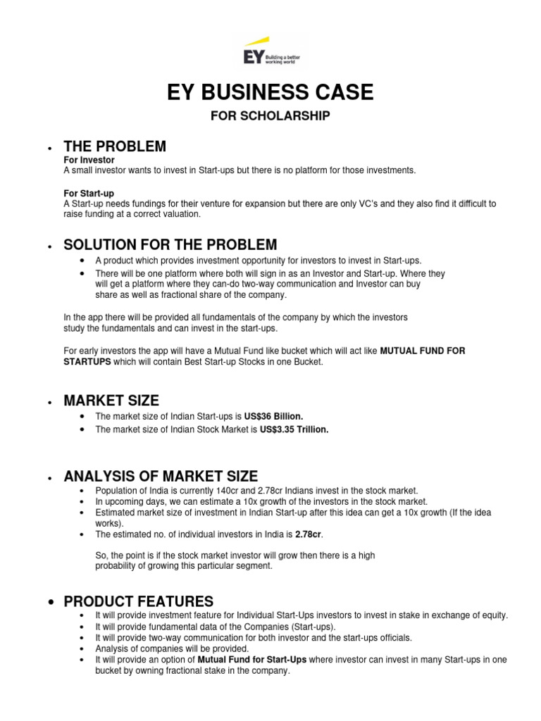 Ey Business Case 1 | PDF