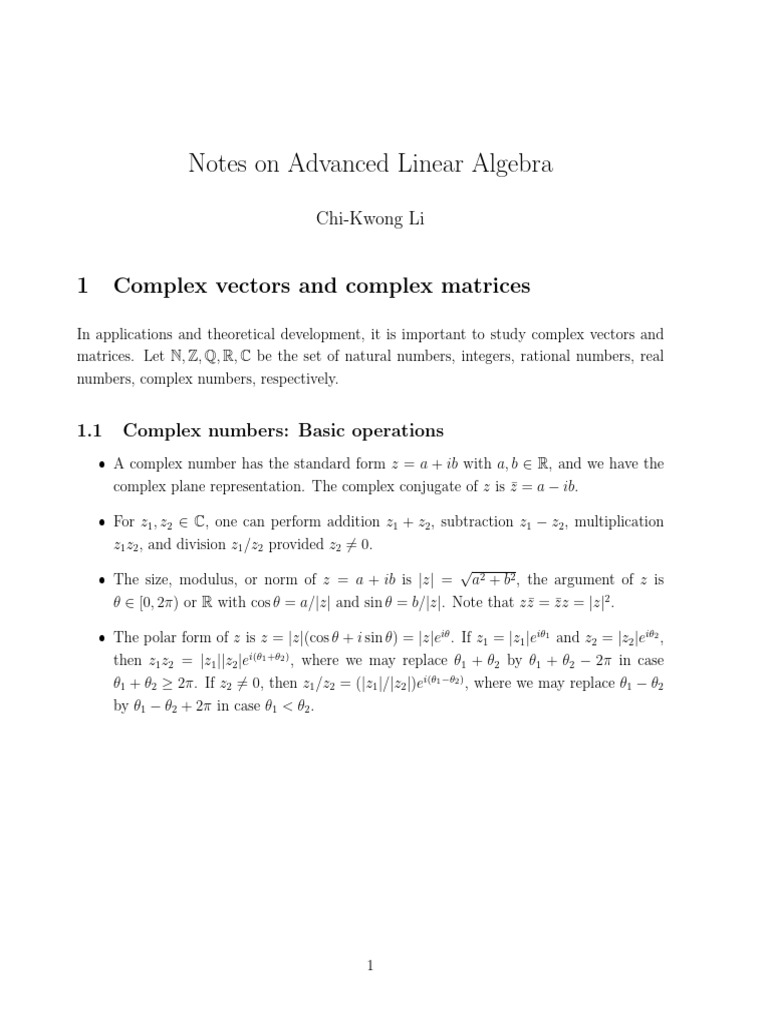 408 Note | PDF | Matrix (Mathematics) | Eigenvalues And Eigenvectors