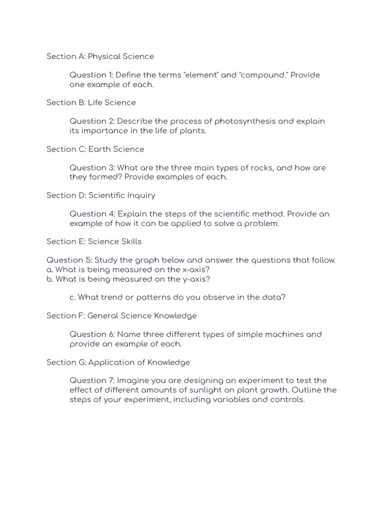Grade 6 Science | PDF