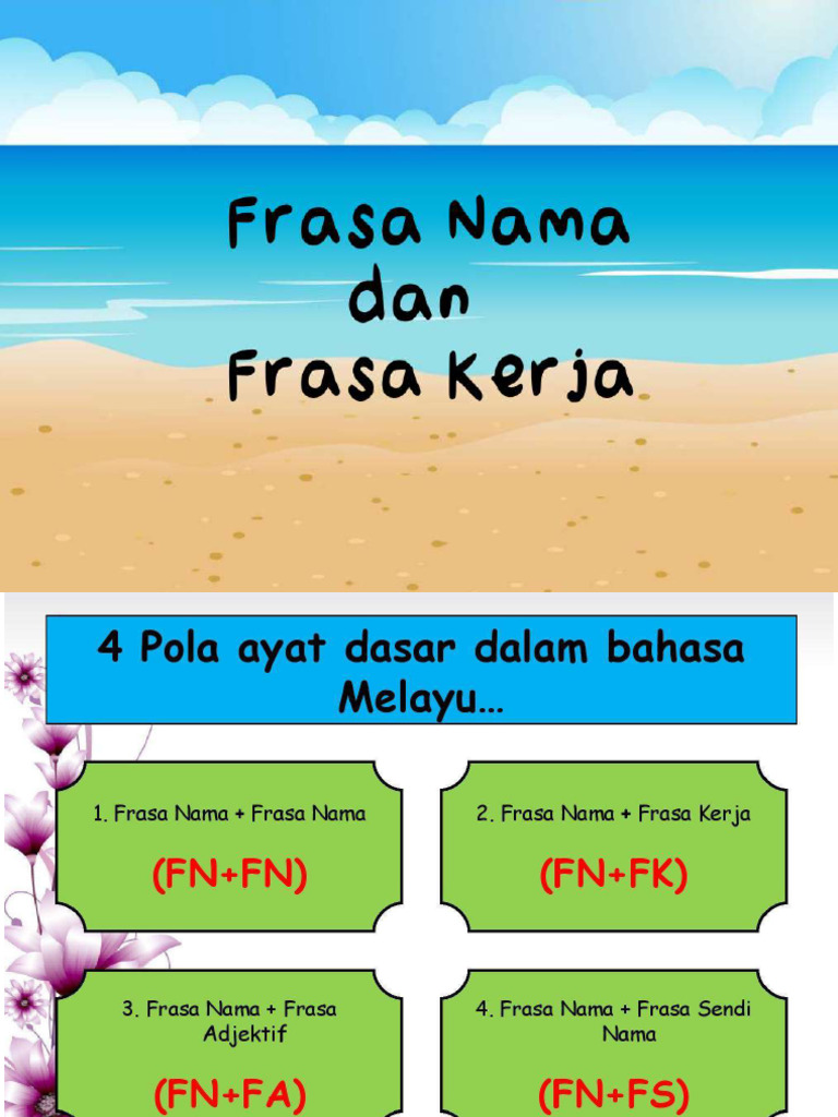 Frasa Nama Dan Frasa Kerja SK Level | PDF