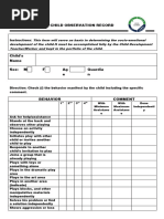 ECCD Checklist Print Ready | PDF | Child Development | Relationships