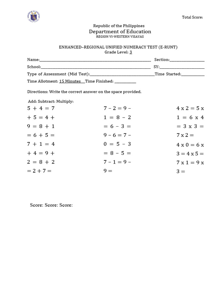 GRADE 3_FINAL E-RUNT | PDF
