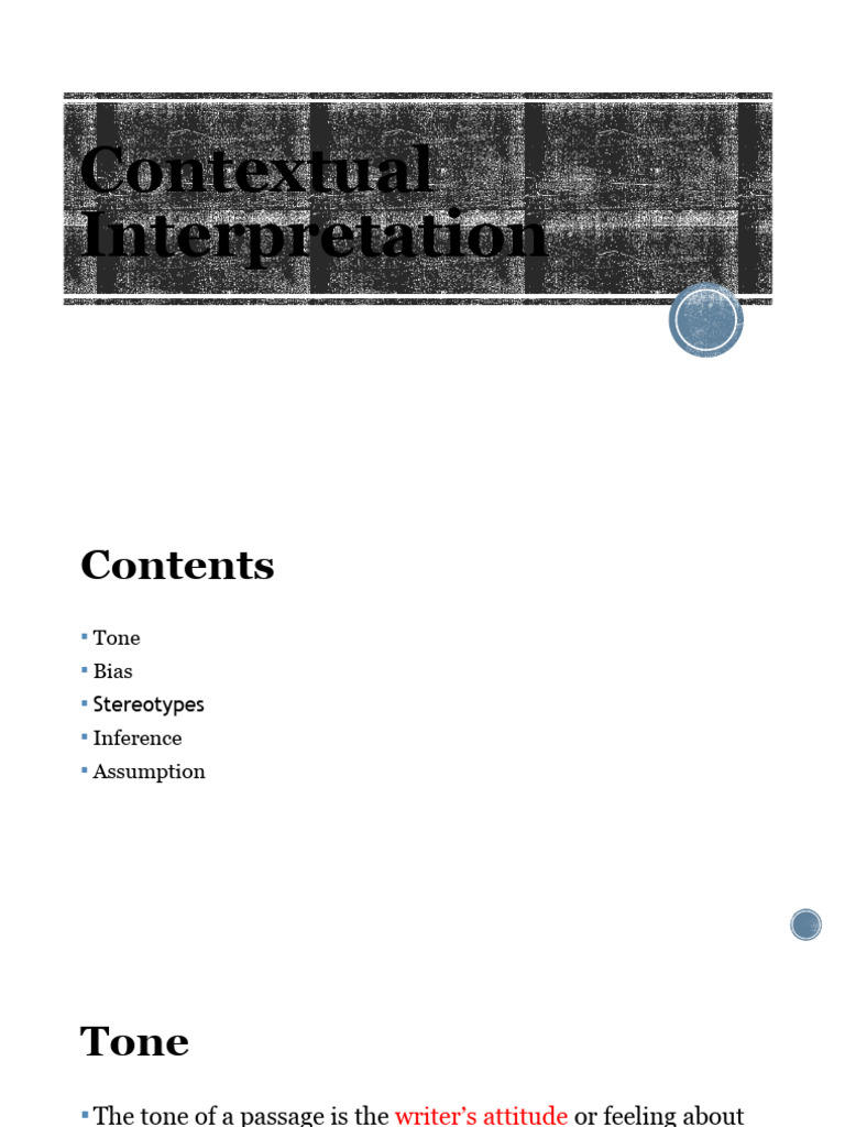 Contextual Interpretation Complete | Download Free PDF | Inference ...