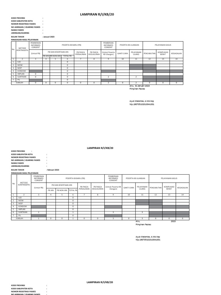 Lampiran R I KB | PDF
