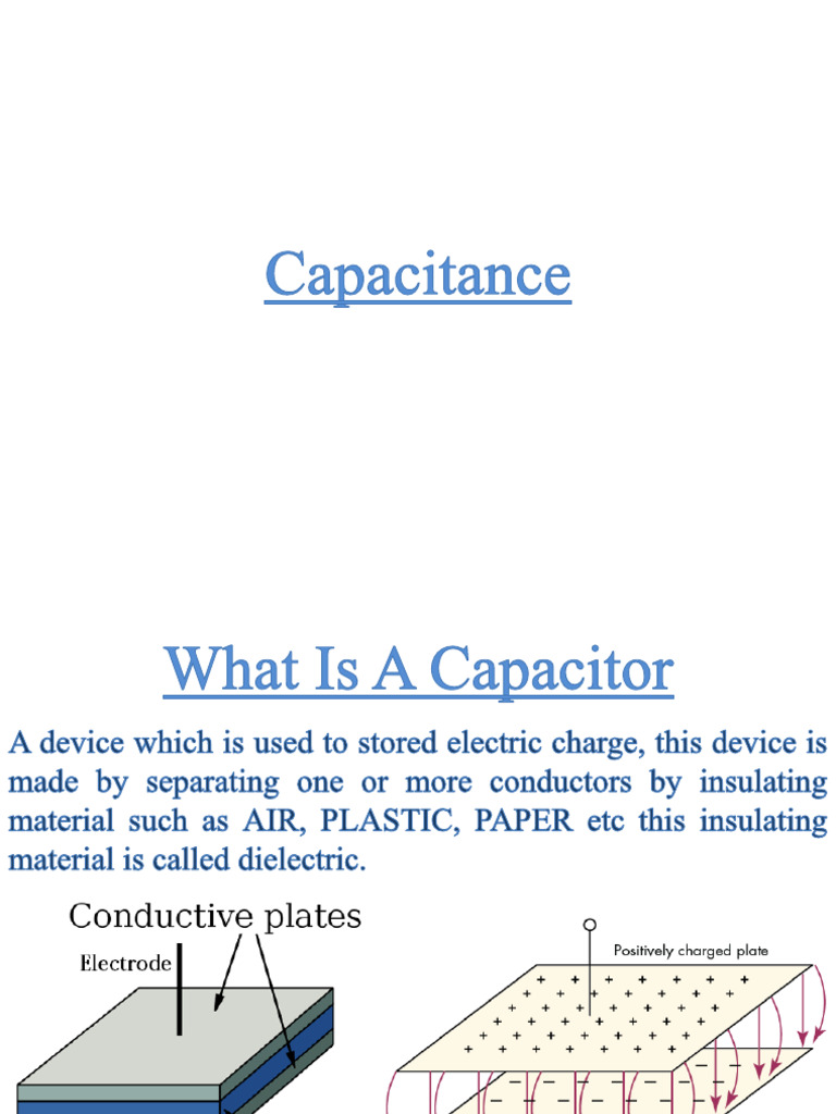 Lecture 7 (Capacitance) | PDF