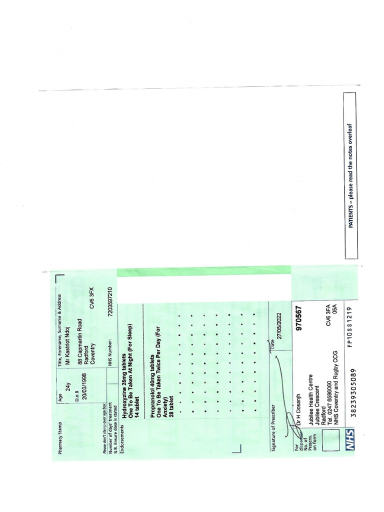 Prescription GP | PDF