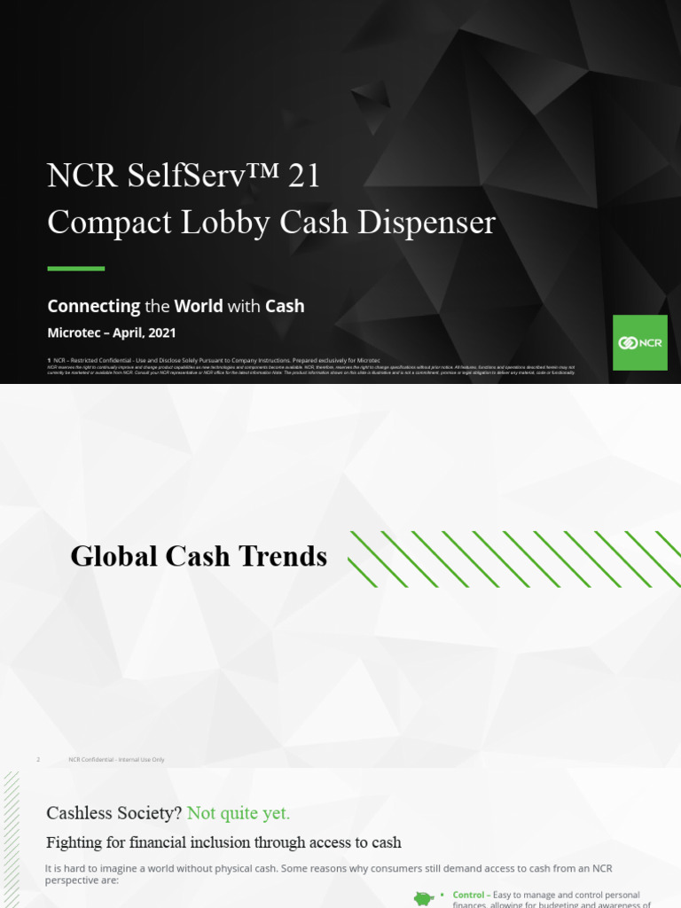 SelfServ 21 Overview-Facing Presentation - April, 2021 - NCR | PDF