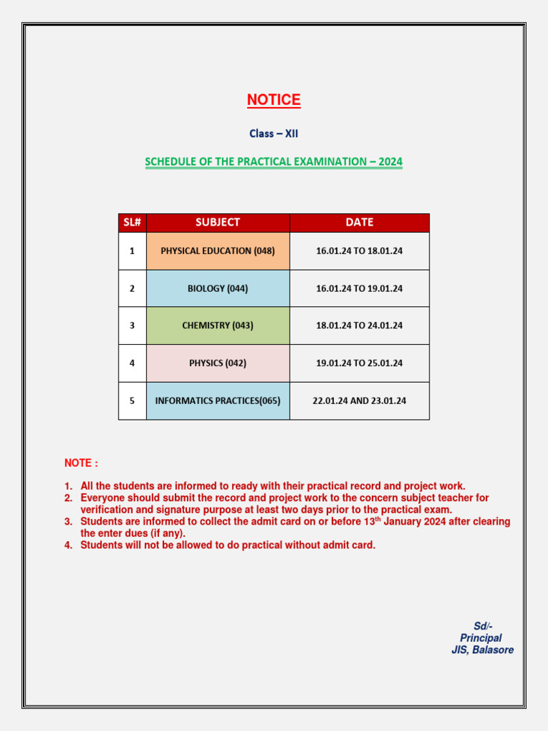 Practical Examination - 2024 | PDF