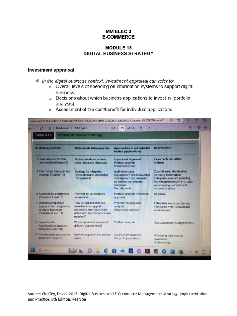 Digital Business Strategy Investment Guide | PDF