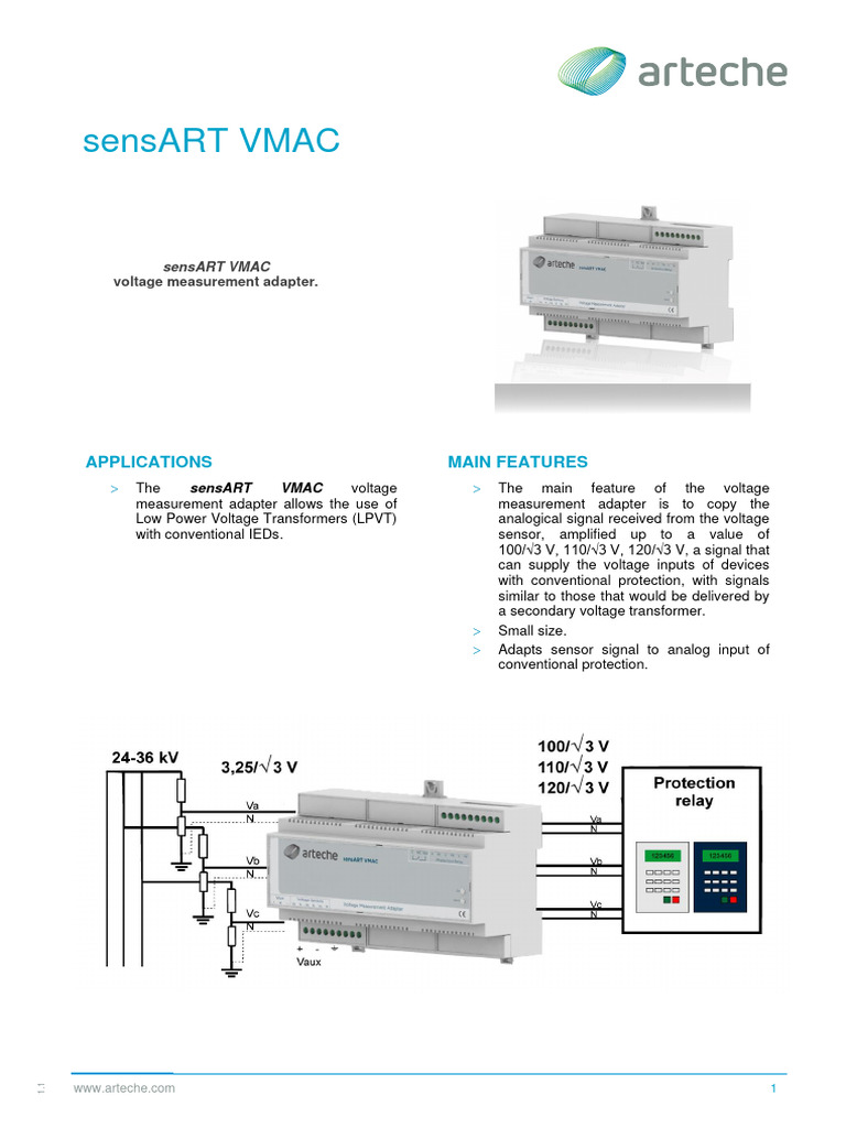 ARTECHE DS sensART-VMAC EN | PDF