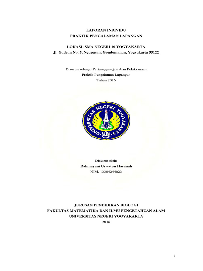 Rahmayani Uswatun Hasanah (13304244023 - Pend. Biologi) | PDF