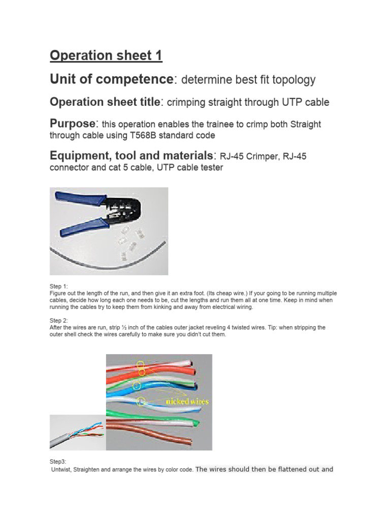All Operation Sheets | Download Free PDF | Ip Address | Computer Network