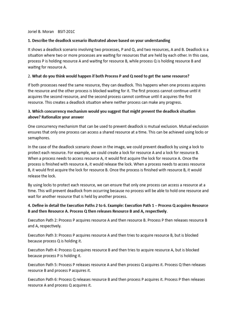 Joriel B 04 Task Performance 1 - ARG | PDF | Process (Computing) | Concurrency (Computer Science)