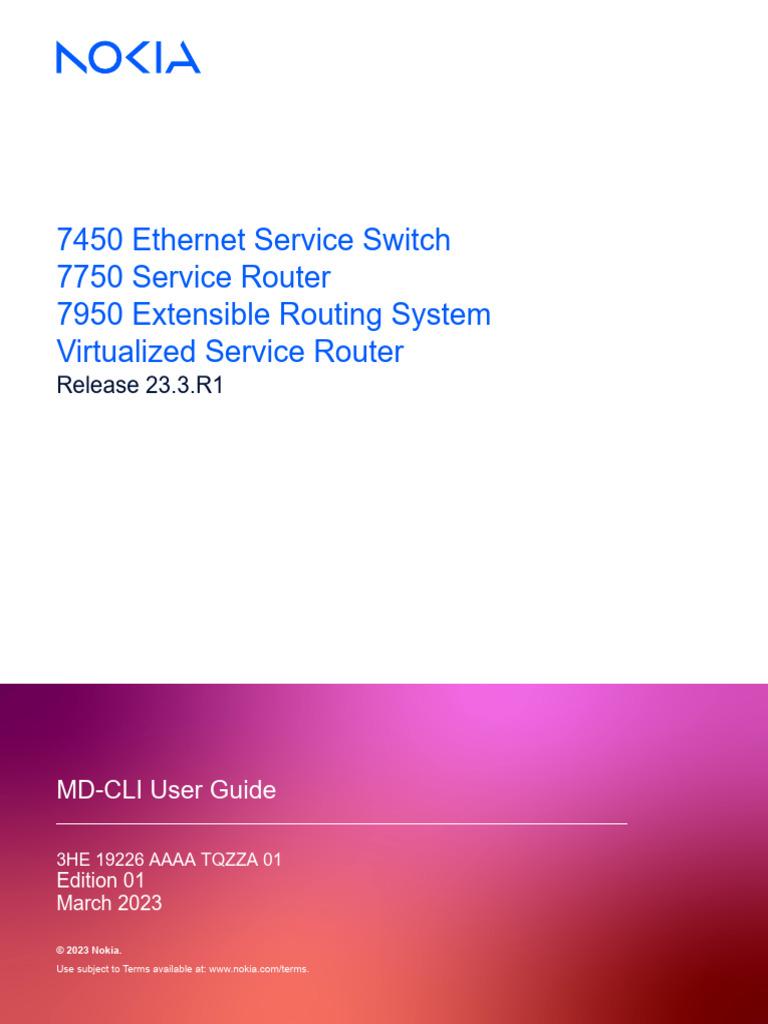 Md-Cli User Guide 23.3.r1 | PDF | Networking | Multiprotocol Label Switching