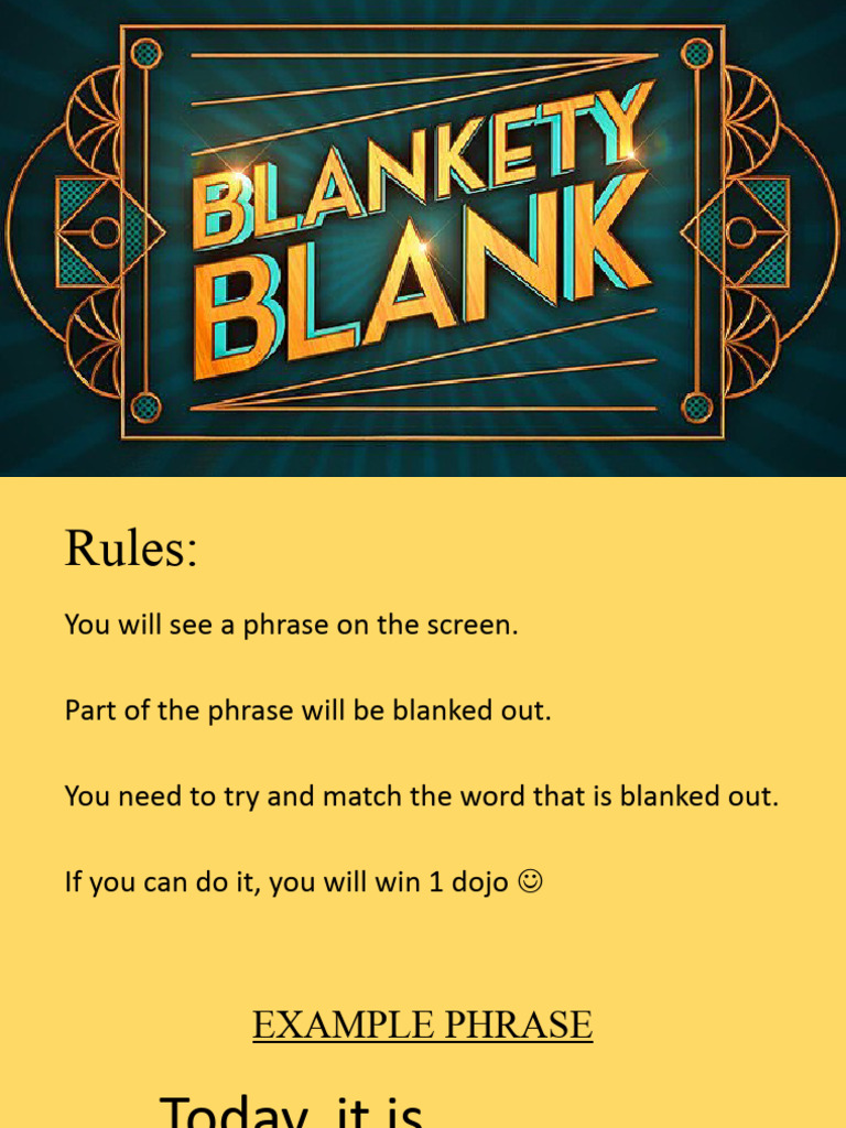 Blankety Blank 2 | PDF Blankety Blank 2 | PDF